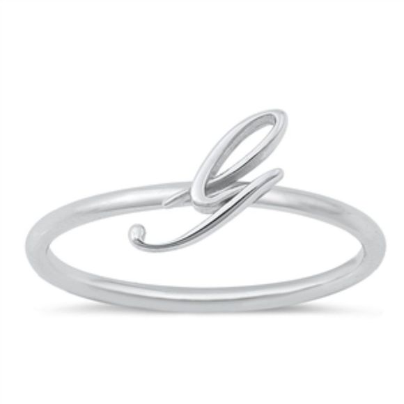 Ring | Jewelry | Script Letter Ring Letter L Ring Available Sz 5 ...